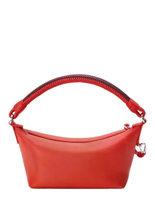 Loewe Mini Cala Braided-handle Leather Tote Bag - Orange