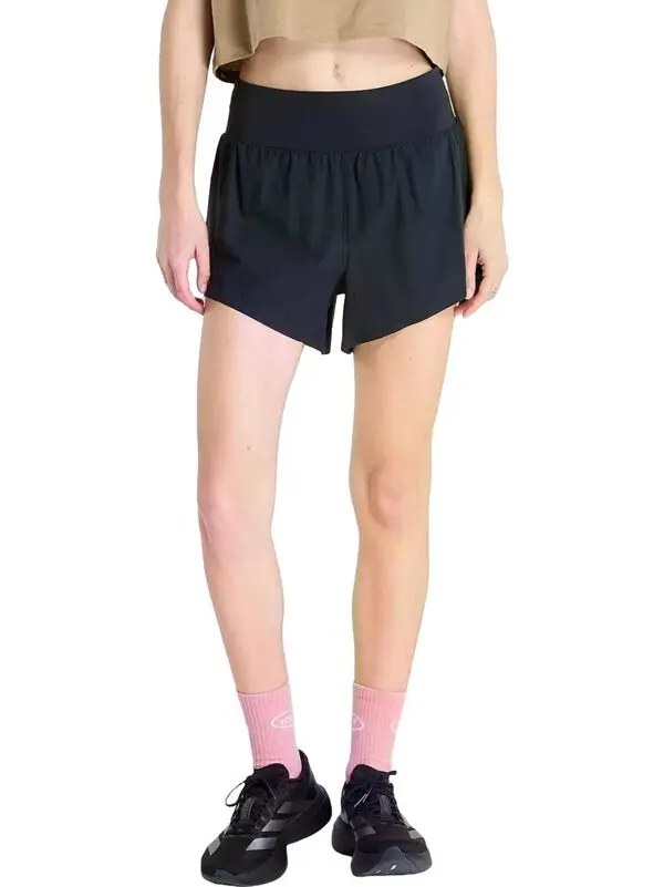 CIELE High-waisted Side-slit Shorts - Black