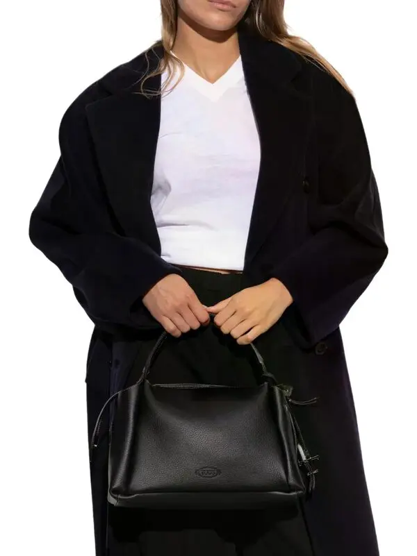 TOD'S Timeless Calf Leather Tote Bag - Black