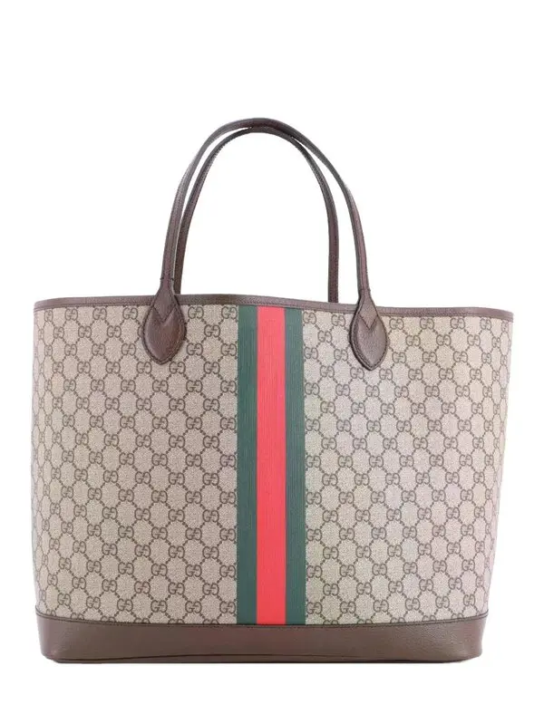 Gucci Ophidia Gg Coated Canvas Large Tote Bag - Brown