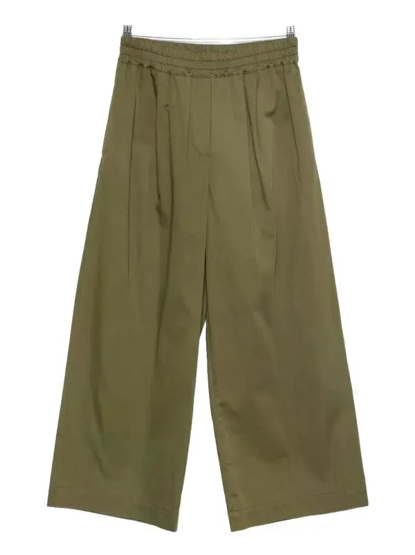 Max Mara Wide Leg Trousers - Green