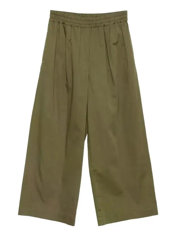 Max Mara Wide Leg Trousers - Green
