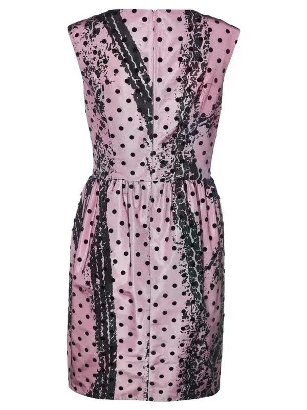 Moschino Polka Dot Midi Dress - Pink