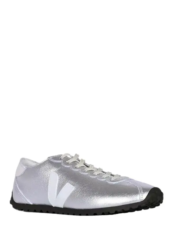 VEJA Cateyes Metallic Lace-up Sneakers - Silver