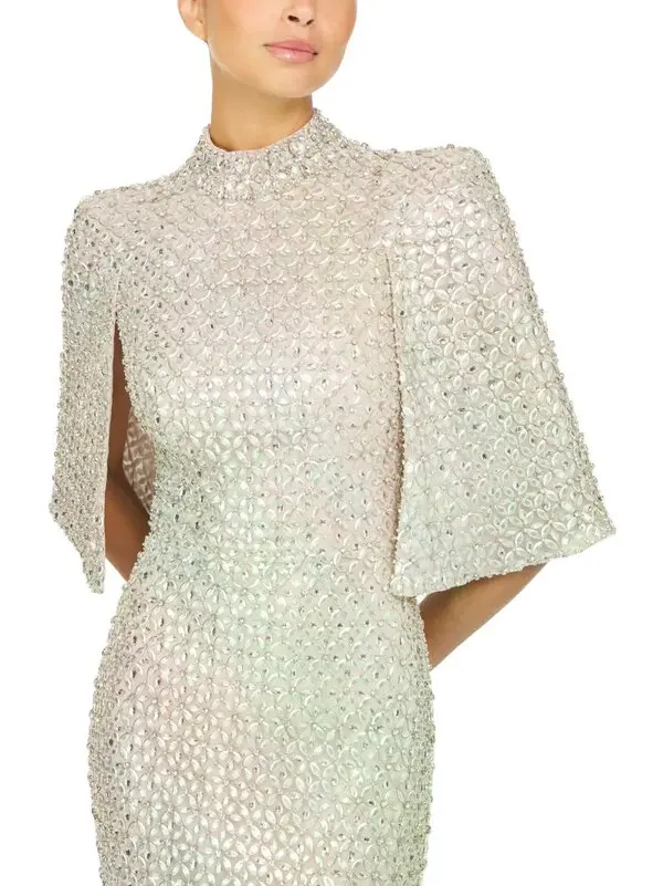 Jenny Packham Embellished Maxi Dress - Neutrals
