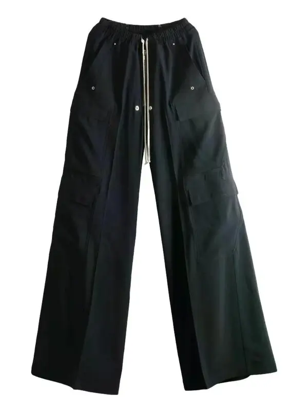 Rick Owens Cargo Belas Wide-leg Trousers - Black