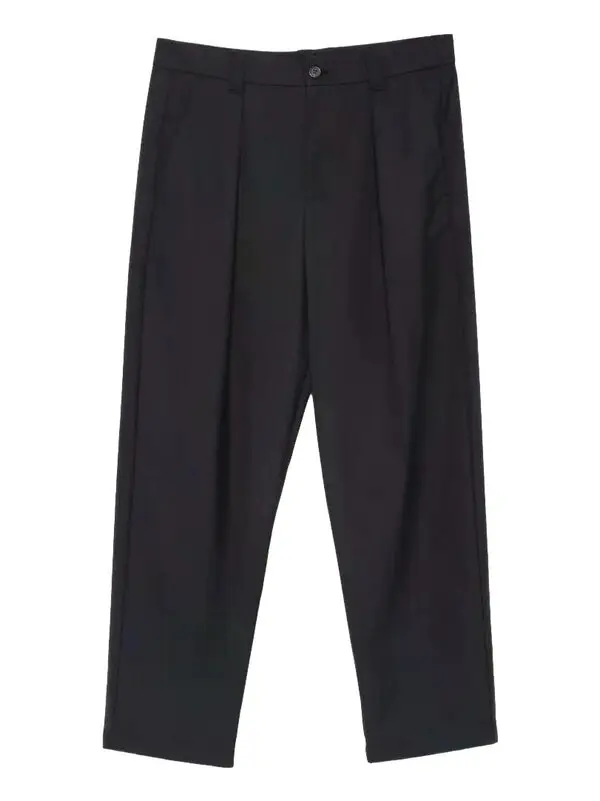 A.p.c. Pleated Straight-leg Trousers - Blue
