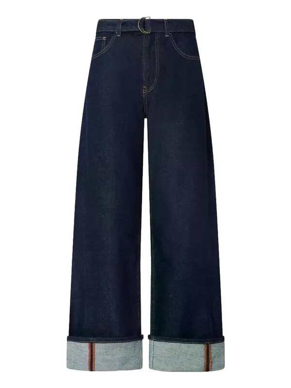 Liu Jo Flared Jeans With Turn-ups - Blue