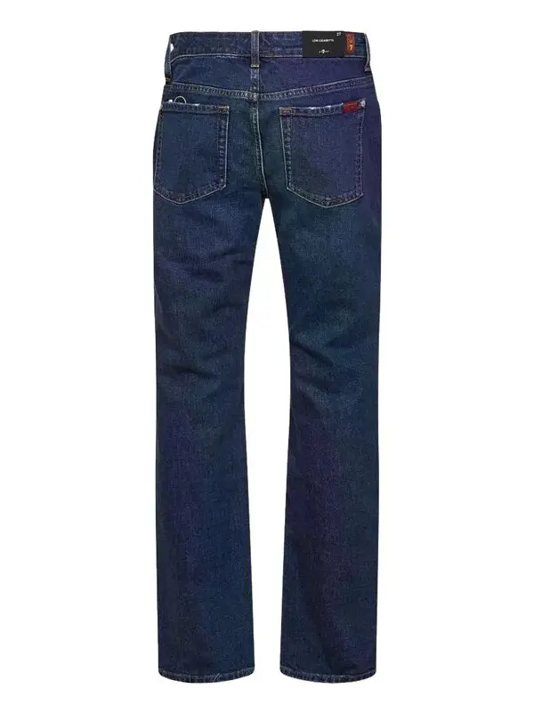 7 For All Mankind Low Cigarette Jeans - Blue