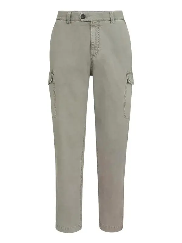 Brunello Cucinelli Garment-dyed Cotton Cargo Pants - Grey