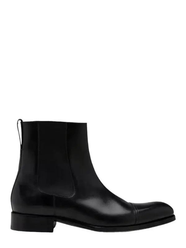 TOM FORD Elkan Cap-toe Chelsea Boots - Black
