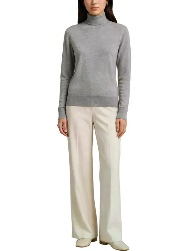 RETORI Retro Roll-neck Sweater - Grey