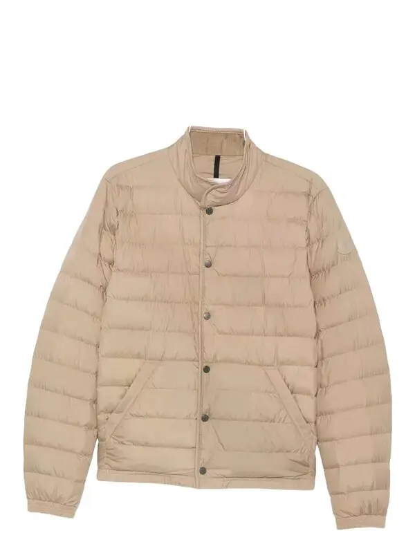 Moncler Logo-patch Quilted Jacket - Neutrals