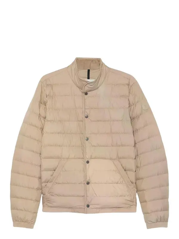 Moncler Logo-patch Quilted Jacket - Neutrals