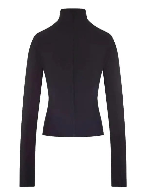 Rick Owens Gary Asymmetric Zip-fastening High Neck Jacket - Black