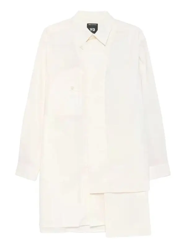Y3 Layered-hem Shirt - Neutrals