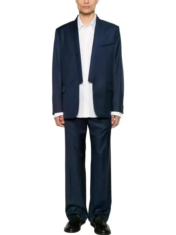 Kenzo Navy Tailored Trousers - Blue
