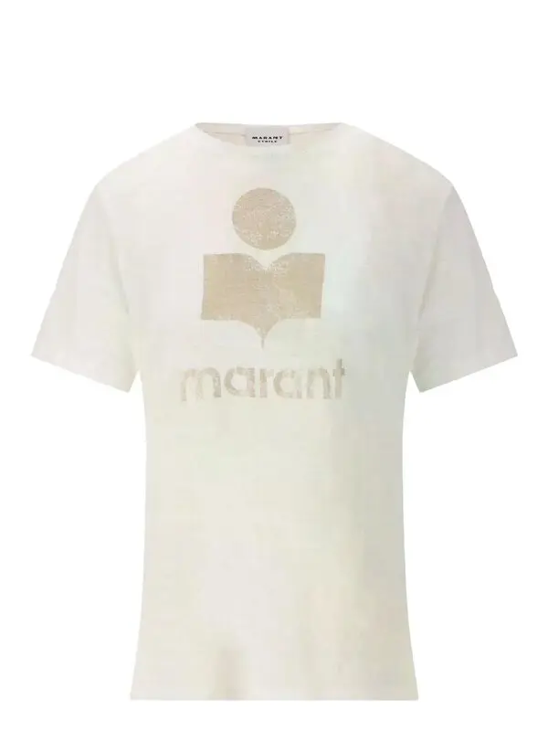 Isabel Marant Étoile Zewel Logo-print T-shirt - Neutrals