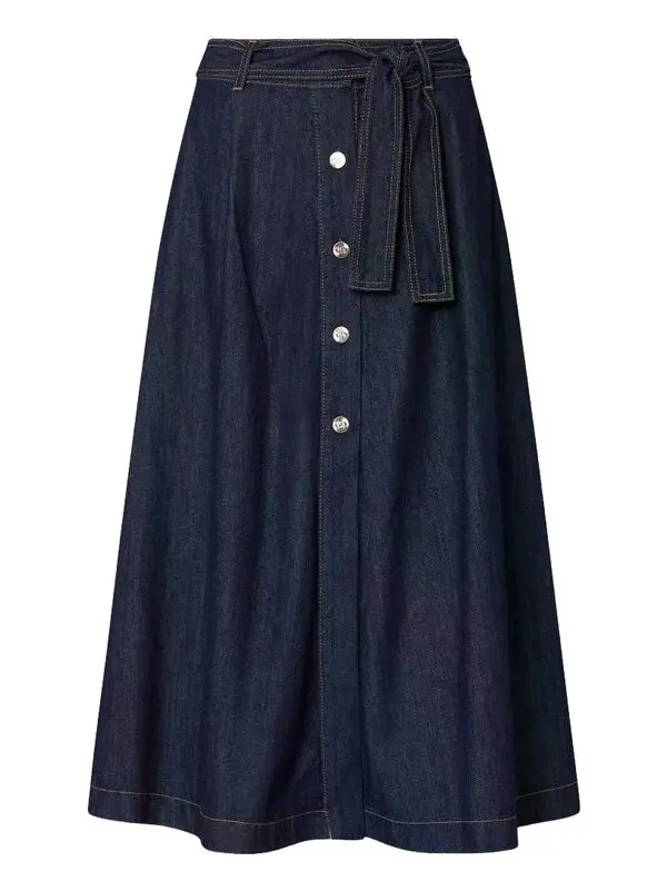 Liu Jo Long Denim Skirt - Blue