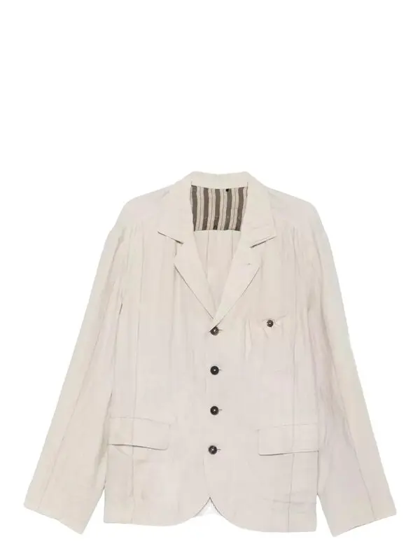 ZIGGY CHEN Single-breasted Blazer - Neutrals