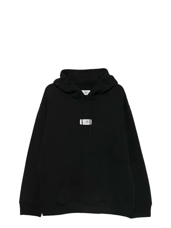 MAISON MARGIELA Logo Patch Hoodie - Black