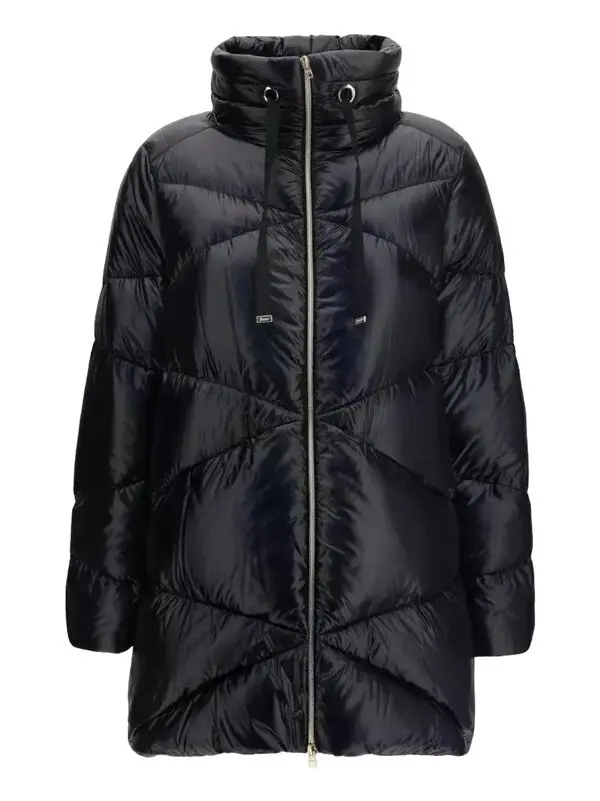 Herno Quilted Drawstring-hood Jacket - Blue