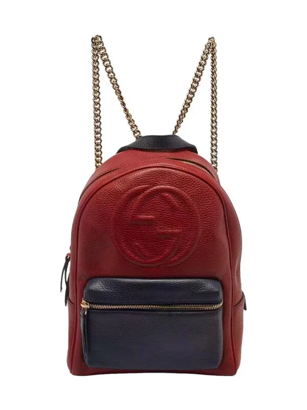 Gucci Soho Chain Backpack - Red