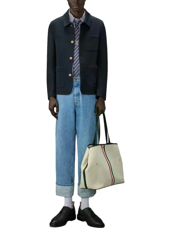 Thom Browne Compact Milano Shirt Jacket - Blue