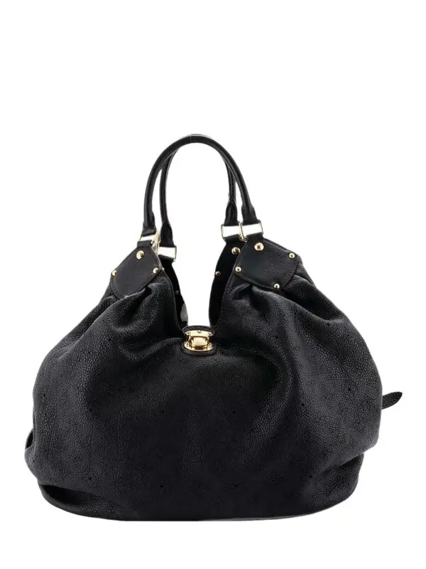 LOUIS VUITTON Xl Mahina Leather Hobo Bag - Black