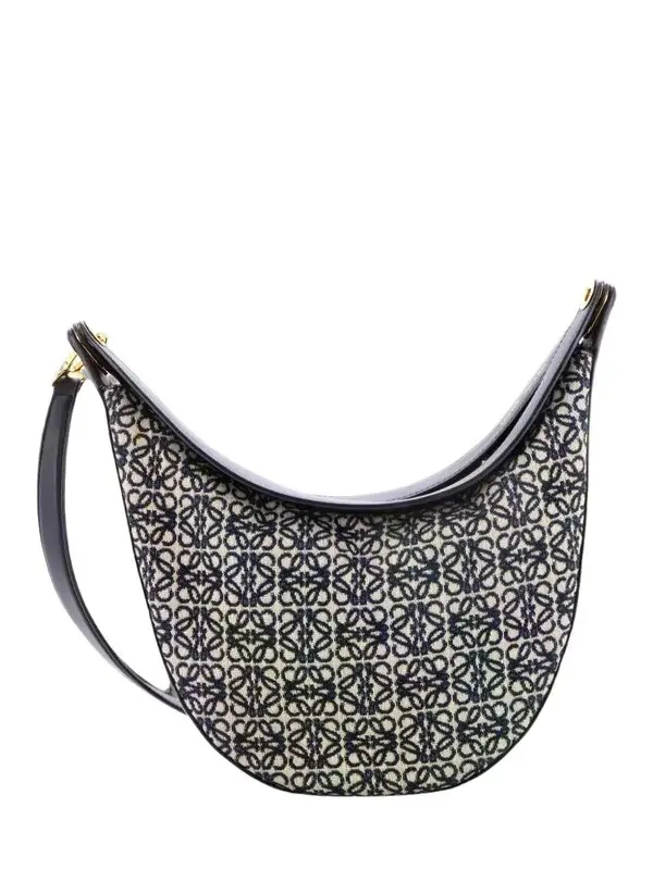 Loewe Luna Anagram Jacquard Hobo Bag - Blue