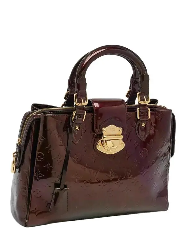 LOUIS VUITTON Monogram Vernis Melrose Avenue Satchel - Red
