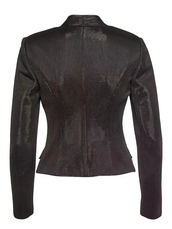 Elisabetta Franchi Slim-fit Blazer With Notched Lapels - Black