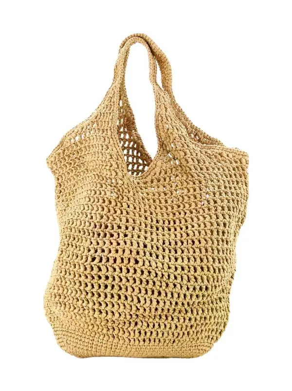 Prada Raffia Bucket Bag - Neutrals