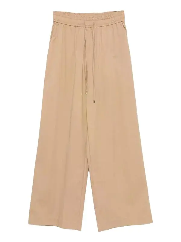 CLIPS Elasticated Waist Wide Leg Trousers - Neutrals