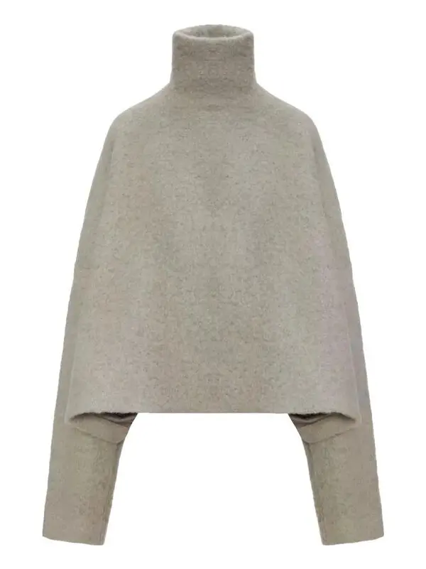 Rick Owens Jumbo High-neck Sweater - Grey