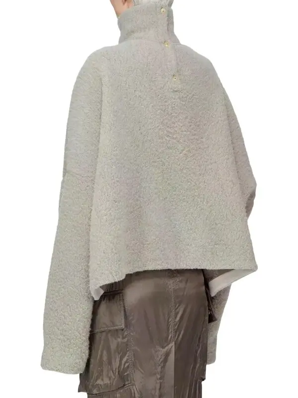 Rick Owens Jumbo High-neck Sweater - Grey