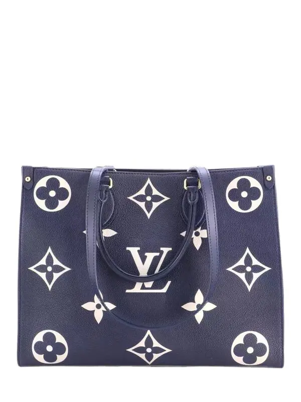 LOUIS VUITTON Monogram Empreinte Giant Mm Onthego Tote Bag - Blue