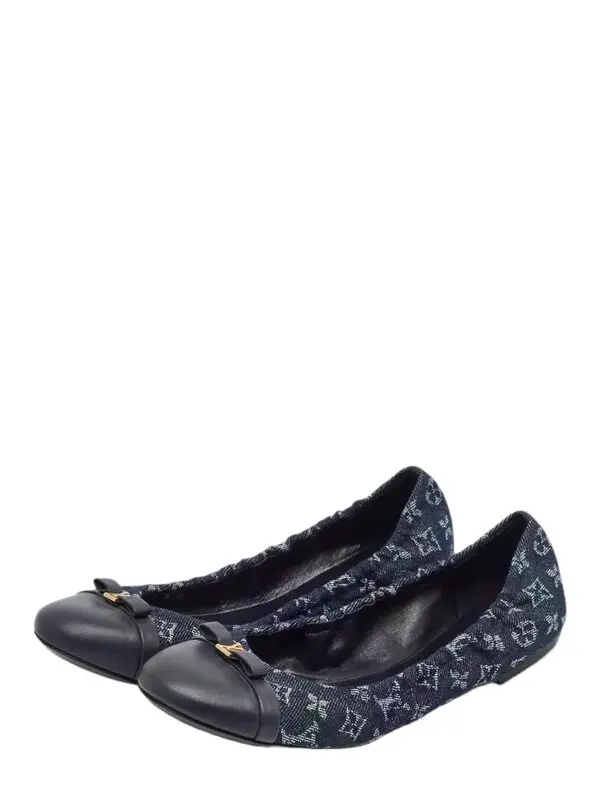 LOUIS VUITTON Monogram Denim Ballet Flats - Blue