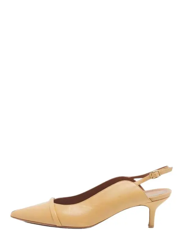 MALONE SOULIERS Marion Leather Heeled Pumps - Brown
