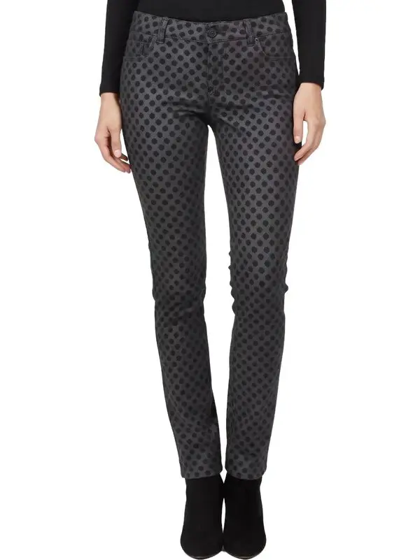 Dolce & Gabbana Polka Dot Slim-fit Jeans - Grey