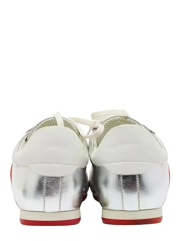 CHRISTIAN LOUBOUTIN My K Low Lace-up Sneakers - Silver
