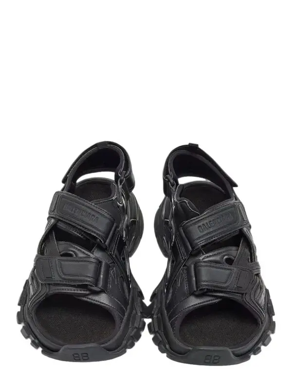 Balenciaga Track Slingback Sandals - Black