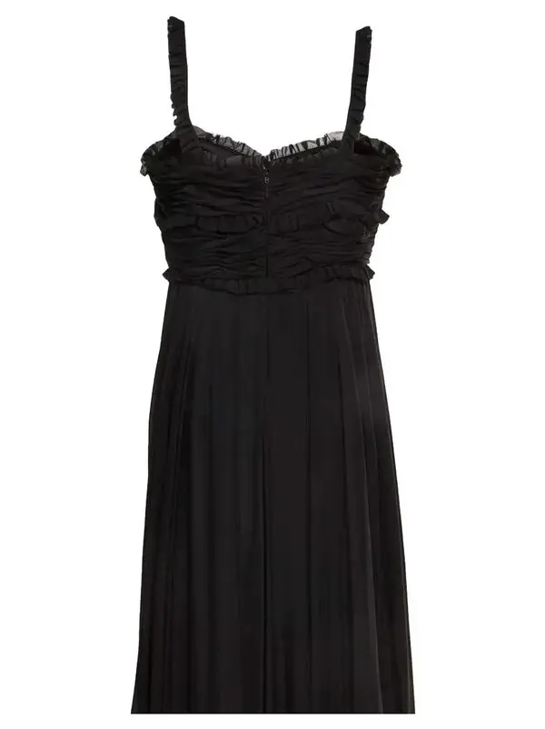 Carolina Herrera Crepe Bustier Maxi Dress - Black