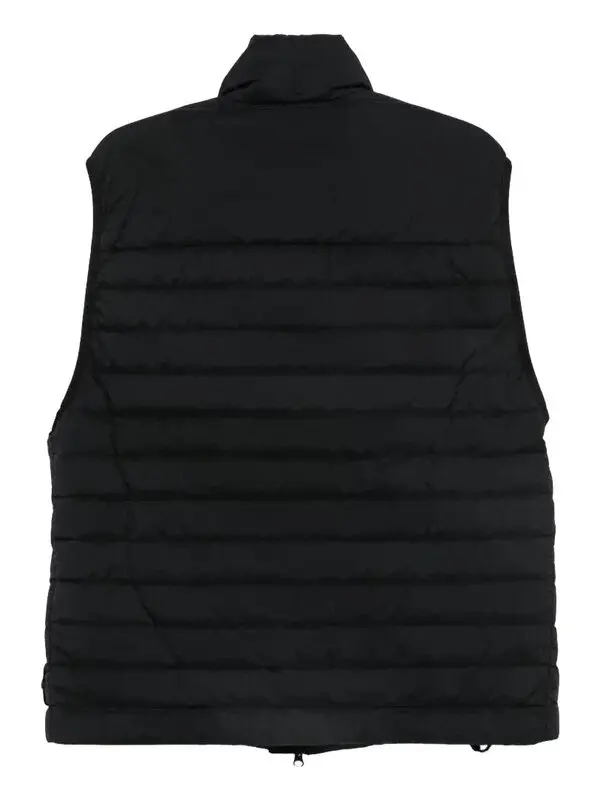 Stone Island Quilted Logo Patch Gilet - Blue