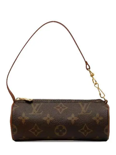 LOUIS VUITTON Monogram Canvas Papillon Pochette Handbag - Brown