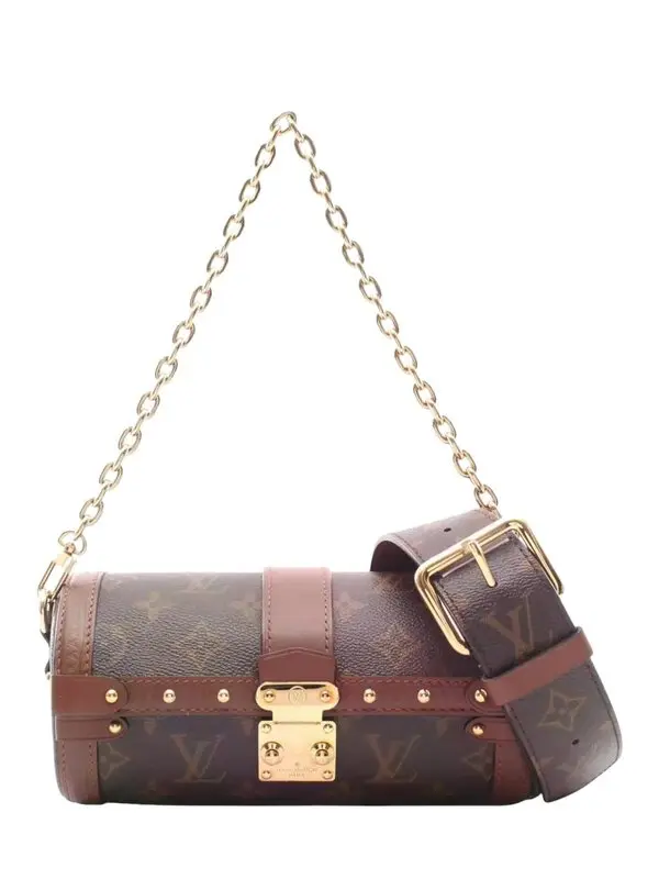 LOUIS VUITTON Monogram Papillon Trunk Satchel - Brown