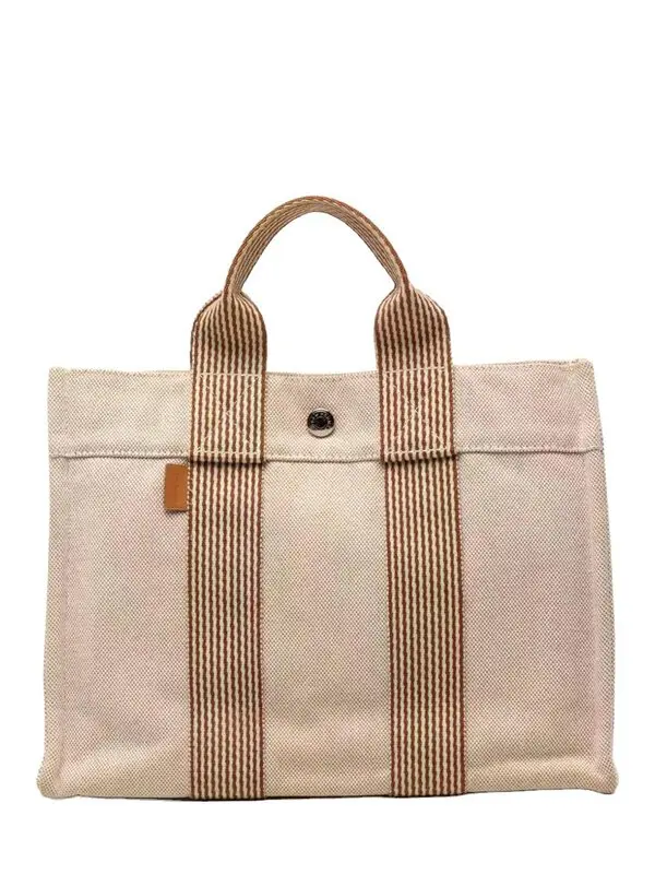Hermès Canvas Fourre Tout Pm Tote Bag - Brown