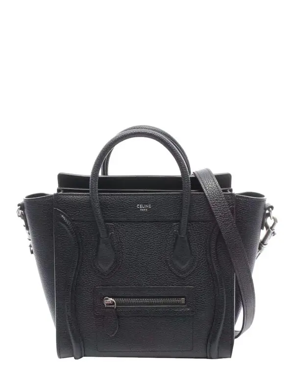 Celine Nano Luggage Tote Bag - Black