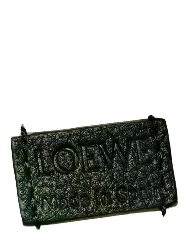 Loewe Mini Calfskin Puzzle Edge Satchel - Black