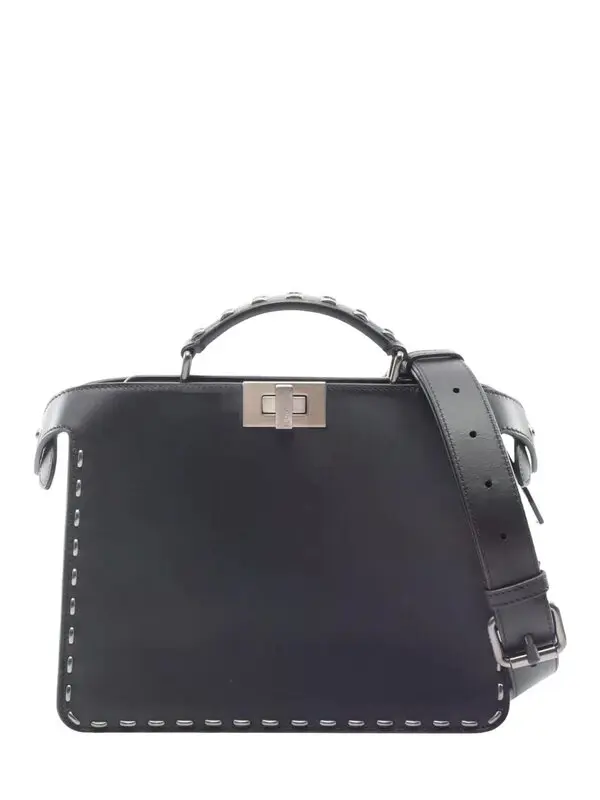 Fendi Selleria Peekaboo Satchel - Black